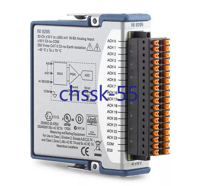 NATIONAL INSTRUMENTS NI 9205 CDAQ ANALOG INPUT MODULE, 32 CHANNELS £635.48 - PicClick UK